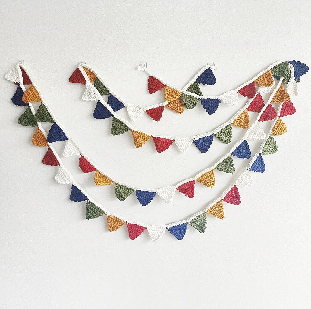 PATTERN - Crochet Mini Flag Bunting - Etsy