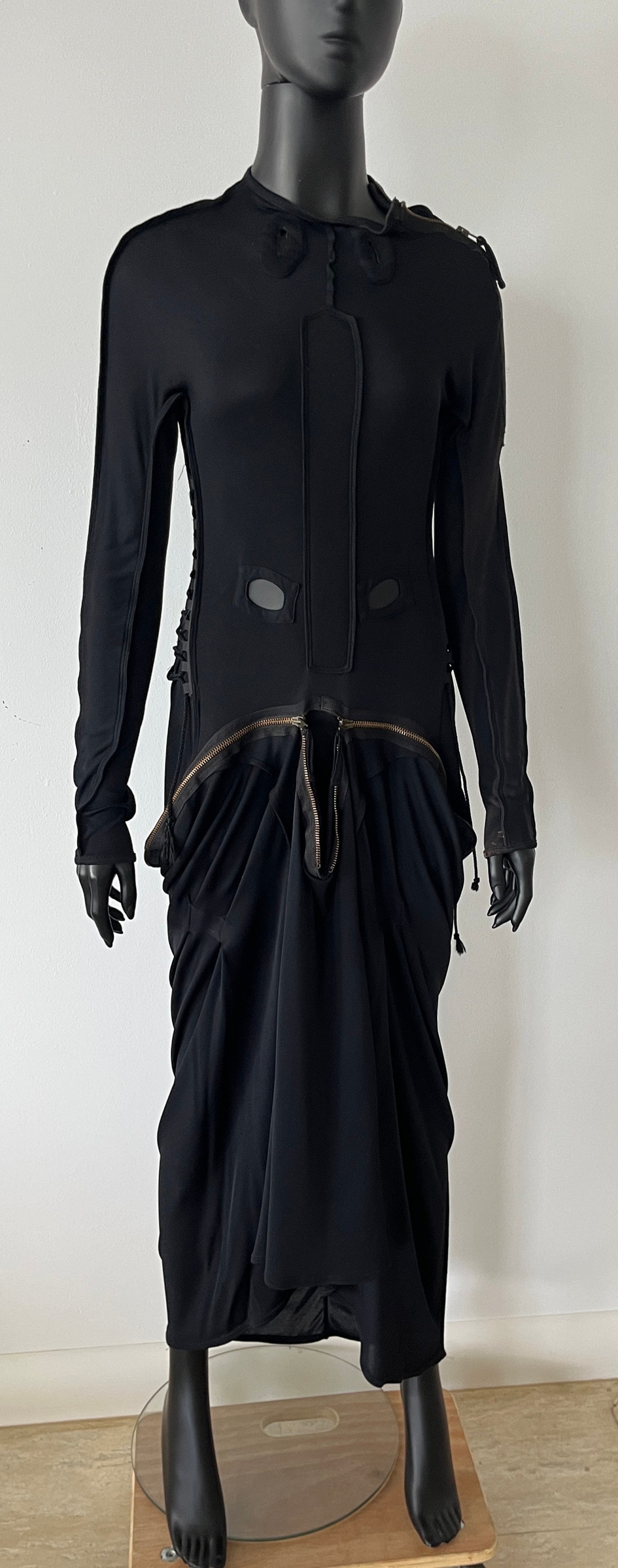 Vintage JEAN PAUL GAULTIER 1990s Zipper Mesh Maxi Dress - Etsy