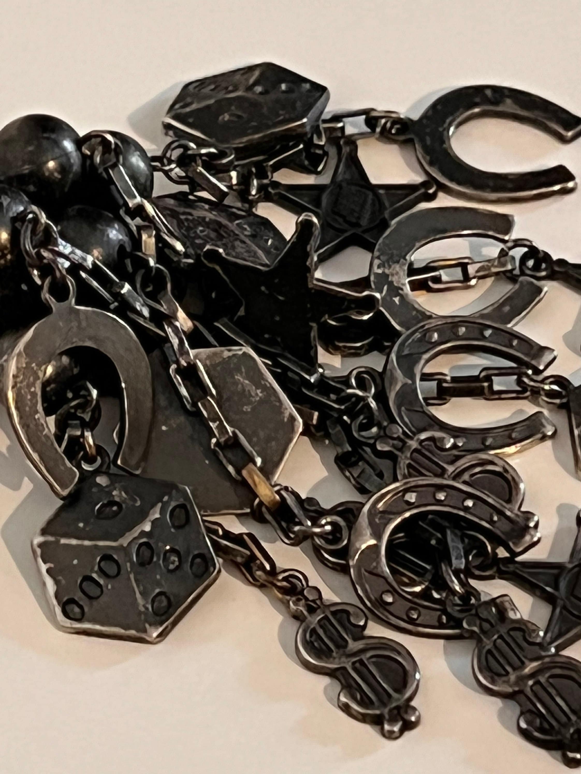 Very Rare and Collectible Junior Gaultier Unique Charm Bracelet Brooch ...