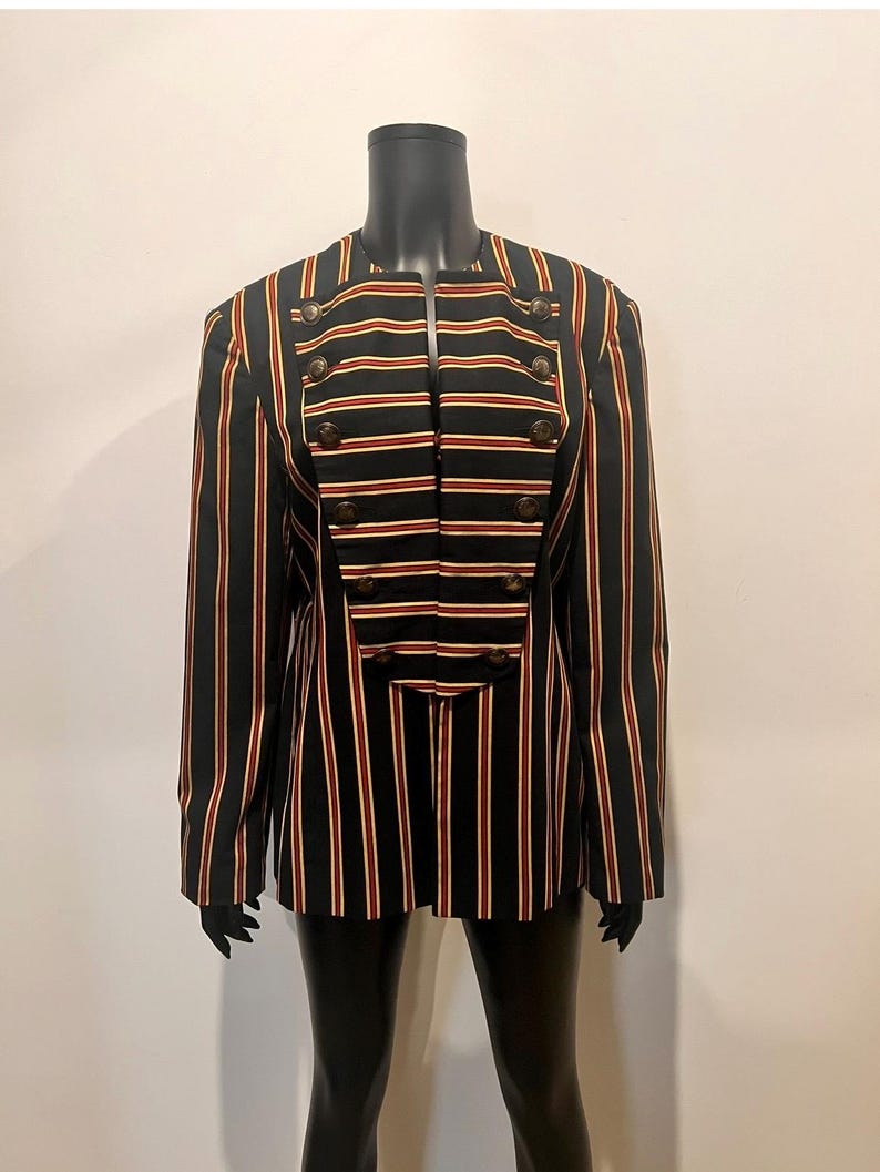 1980s Future Ozbek by Rifat Ozbek Military Jacket - Etsy