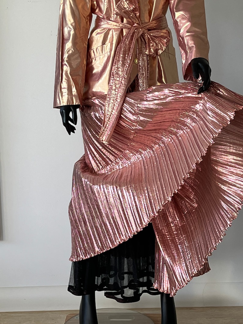Vintage 1980s Iconic John Cavill of Australia Plissé Pleat Skirt Suit ...