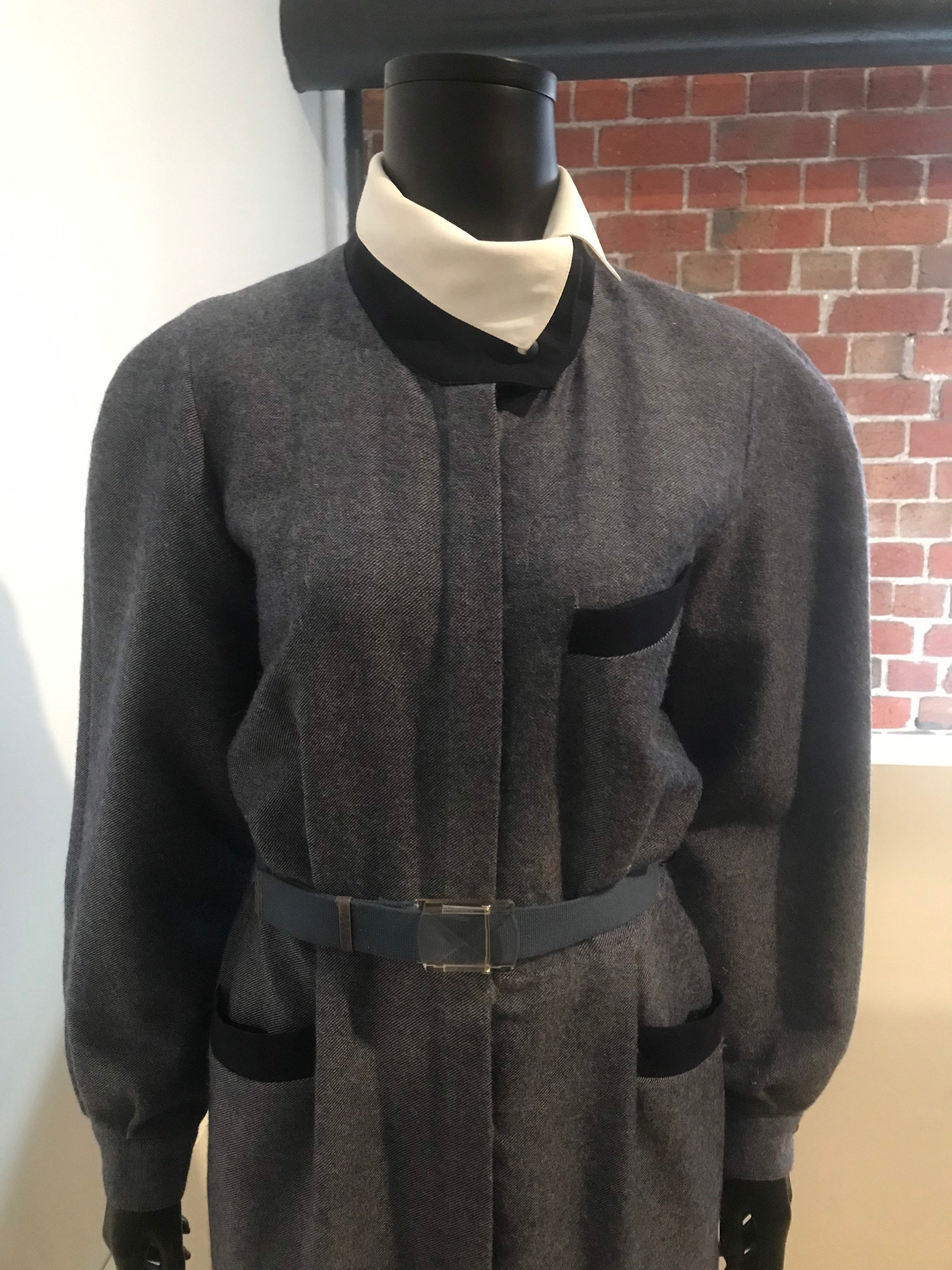 Vintage 1980’s Louis Feraud Wool & Alpaca Shirt Maker Dress - Etsy