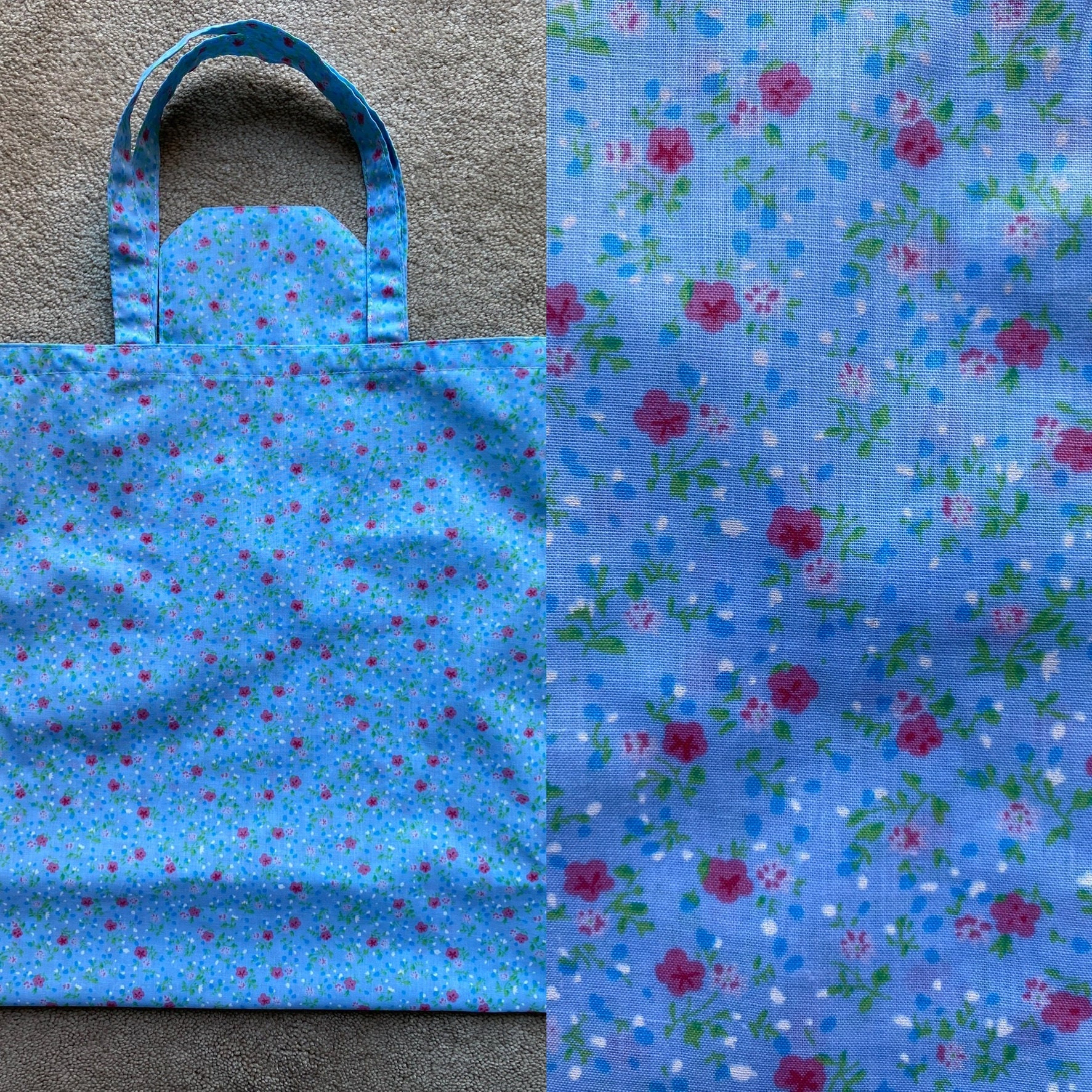 Handmade Fold up Shopping Bags - Etsy UK