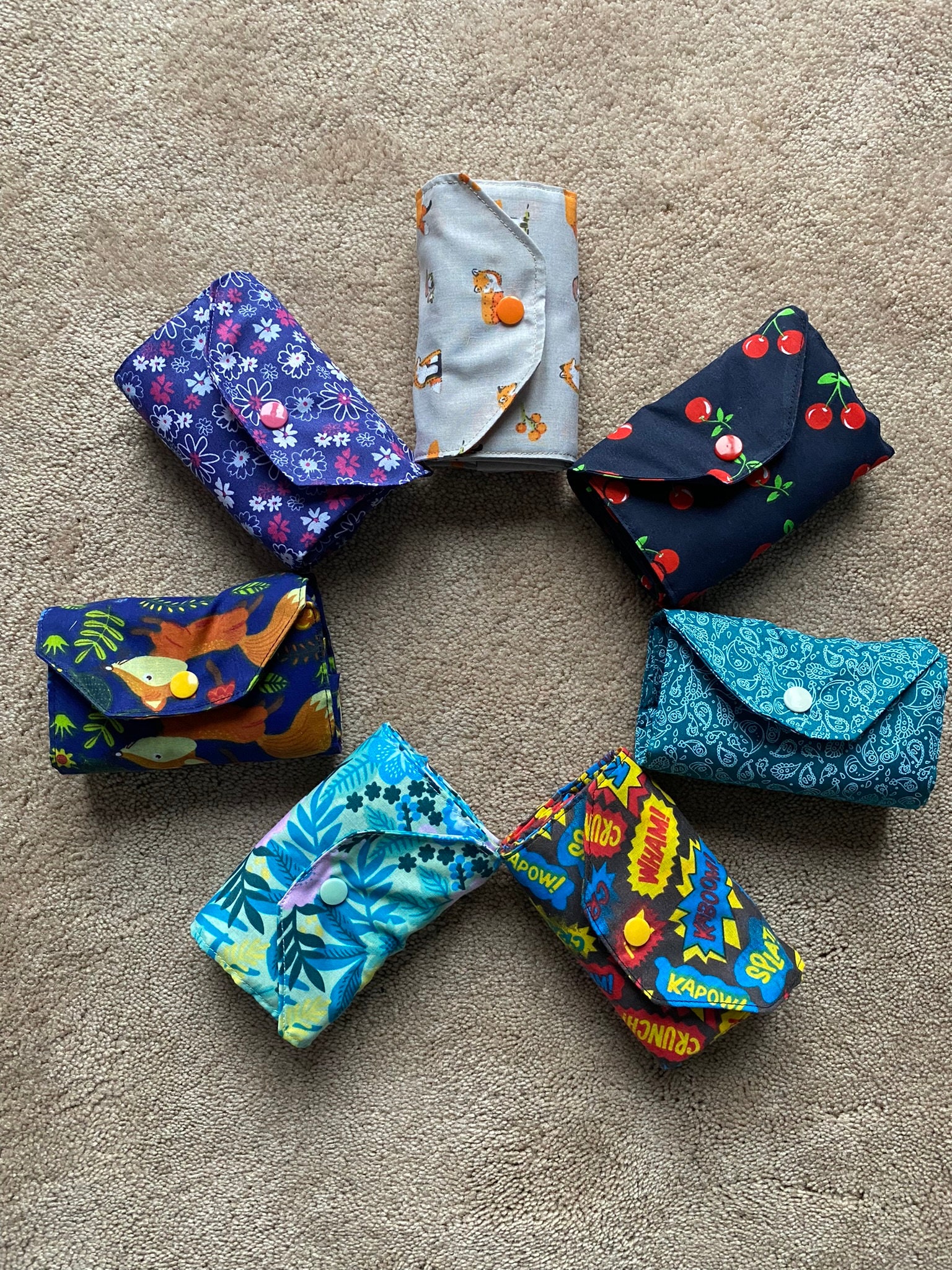 Handmade Fold up Shopping Bags - Etsy UK