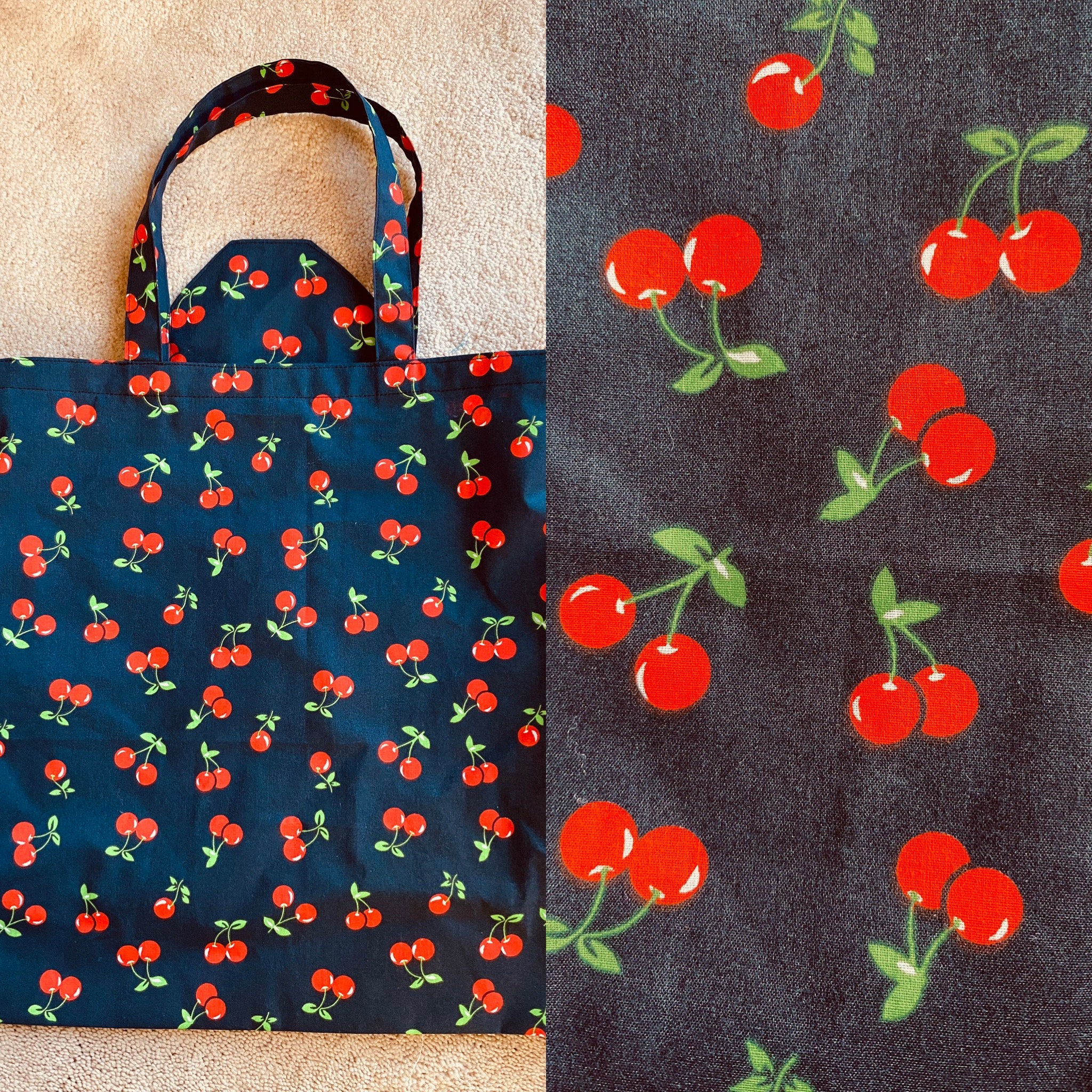 Handmade Fold up Shopping Bags - Etsy UK