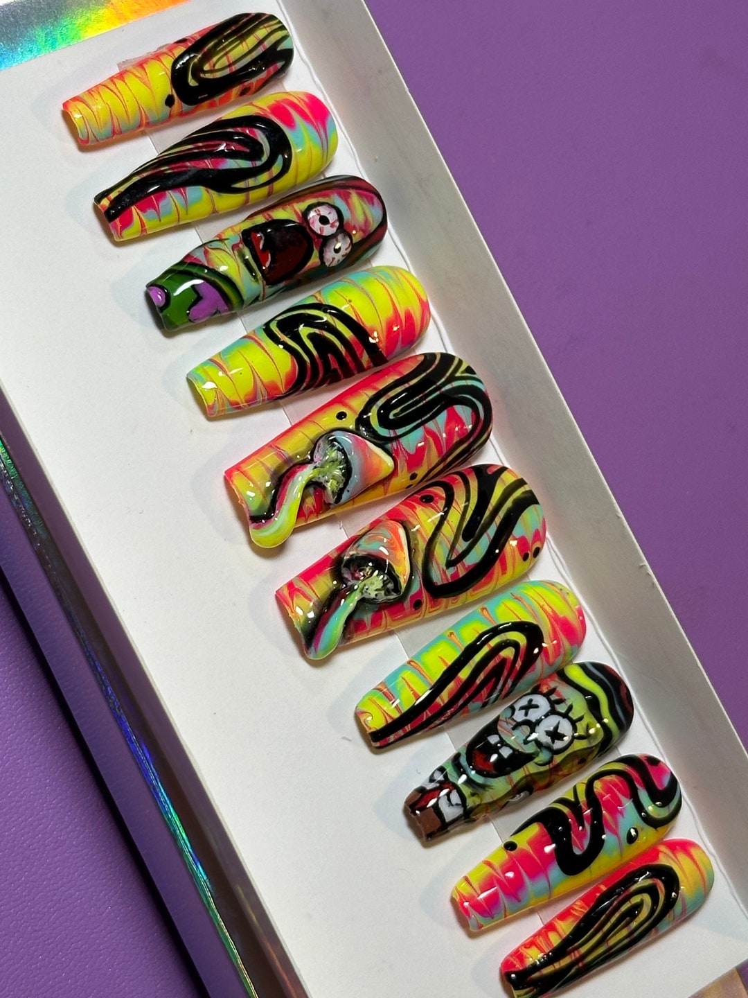 Trippin’ Out - Press on Nails - Etsy