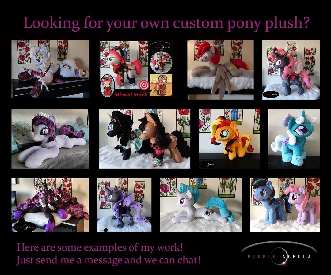 INFORMATION for Custom and OC Pony Plushies Please Do NOT Purchase This ...