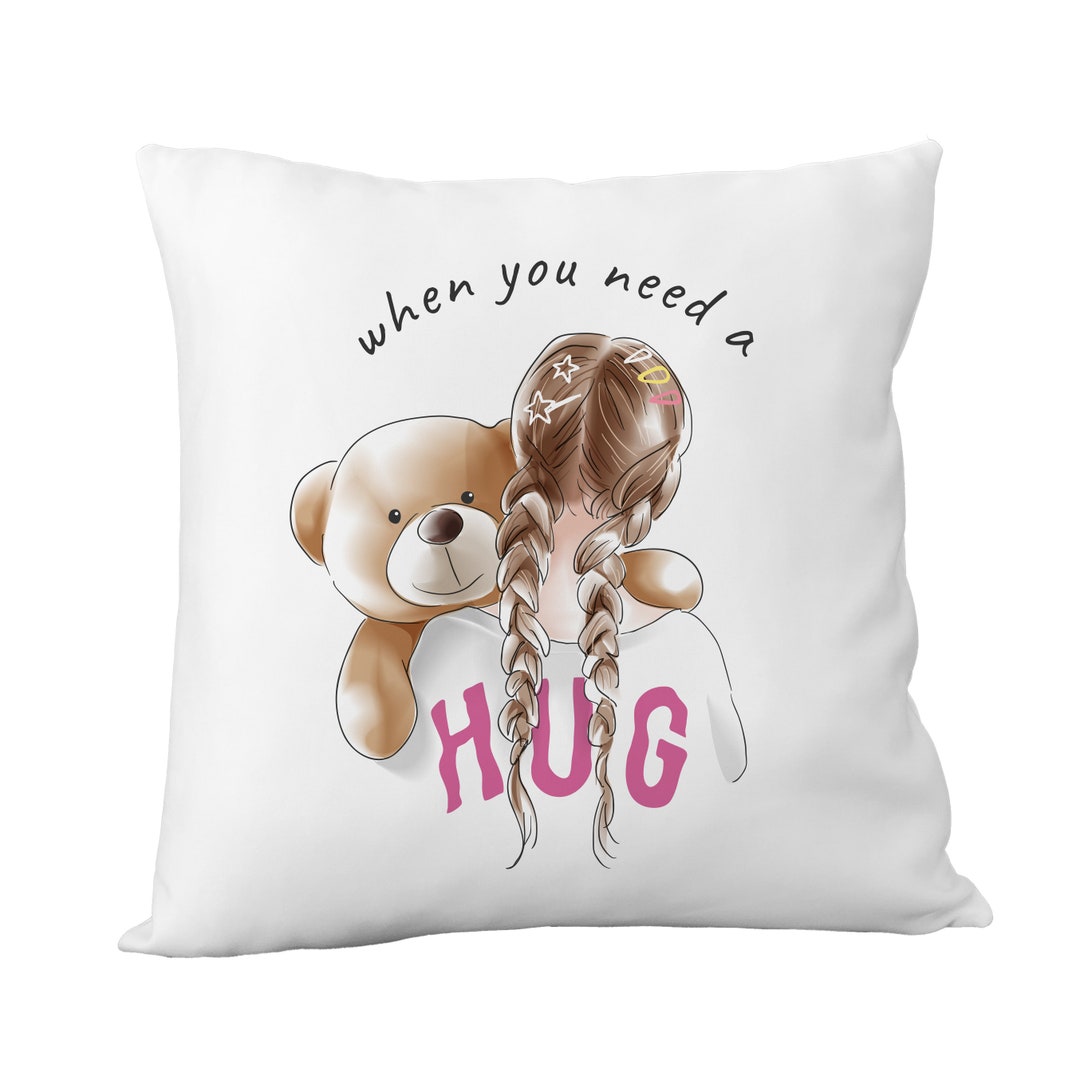 Sending Hug Cushion, Sending Hug Teddy Cushion, Sending Hug to Loved ...