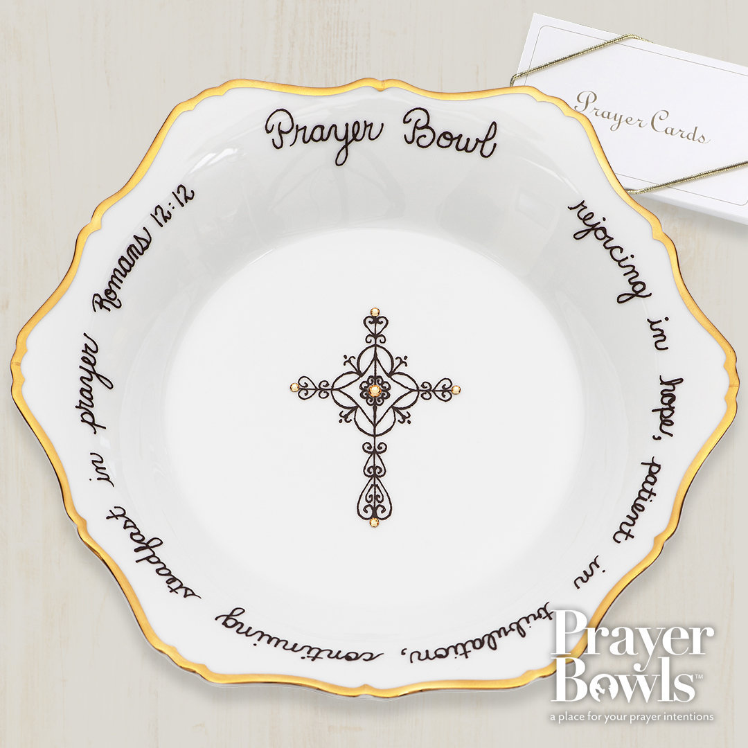Prayer Bowl Celeste Prayer Bowl Anniversary Gift Prayer Bowls Porcelain ...