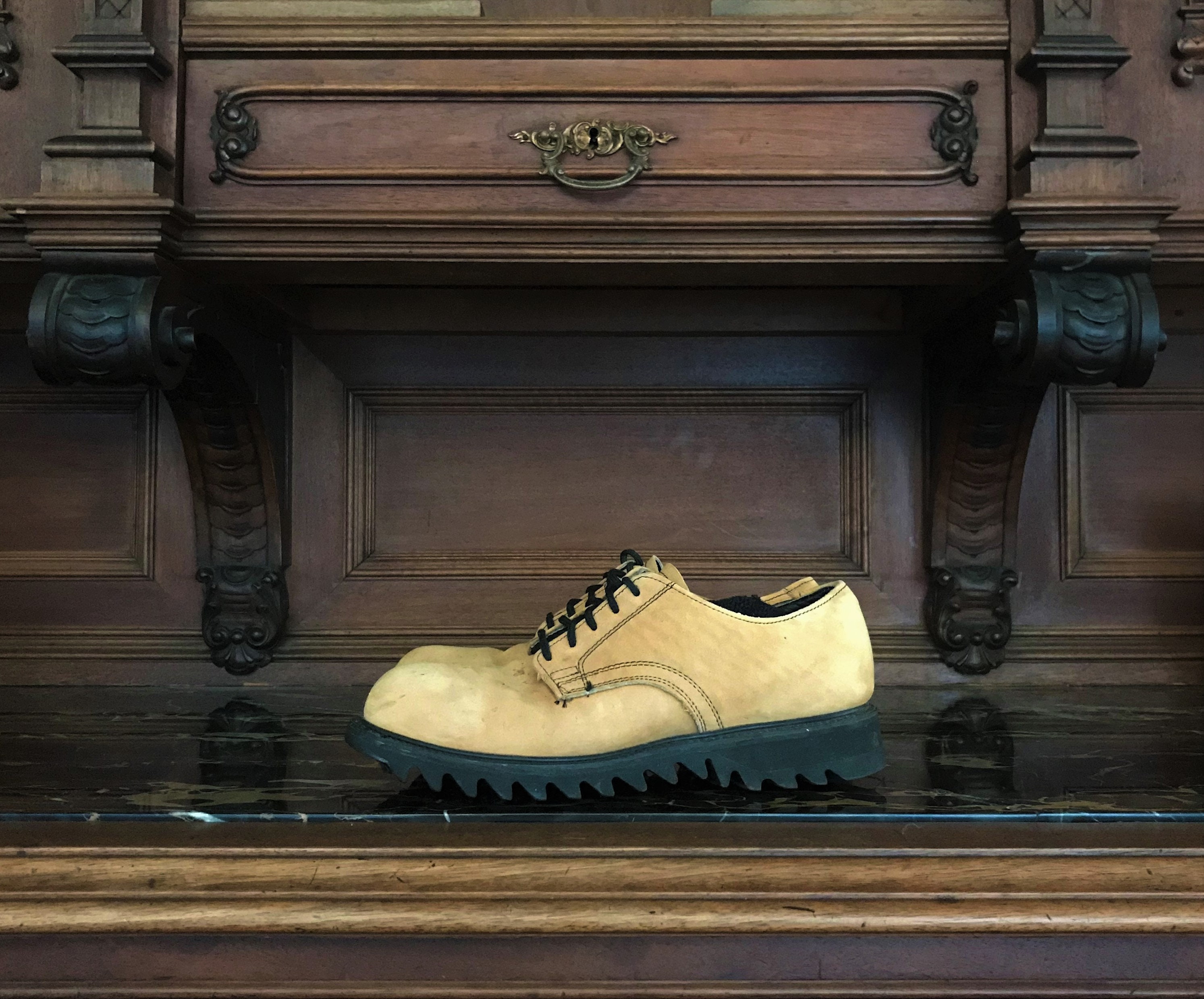 SKECHERS Men's Camel Brown Suede Oxford Shoe 1990's Lace Up, Size 9D ...