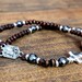 Complete Rosary Mother Mary Bracelet - Wood Hematite Rosary Bracelet ...