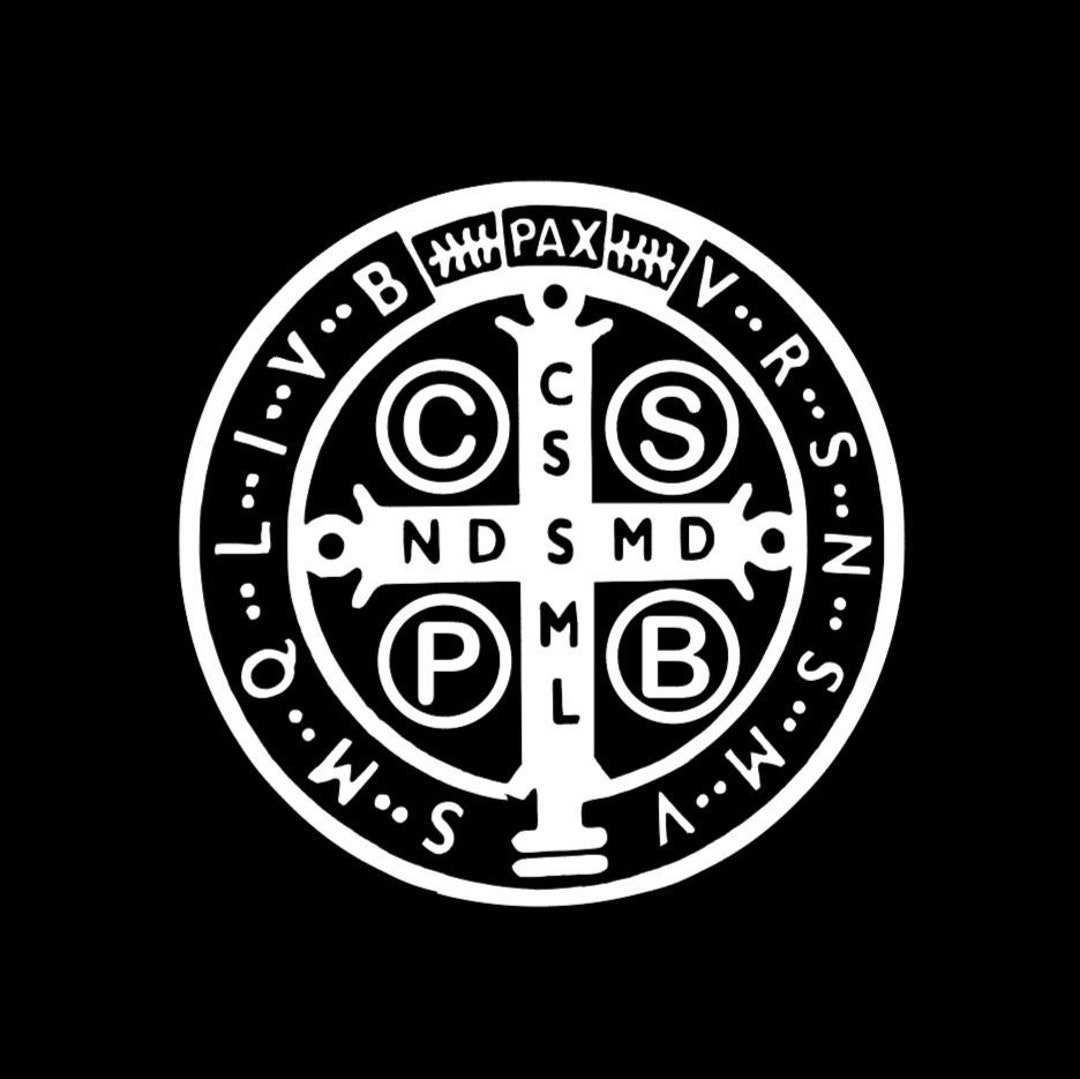 Saint Benedict Decal - Big Truck Decal - Large Decal - Protection ...