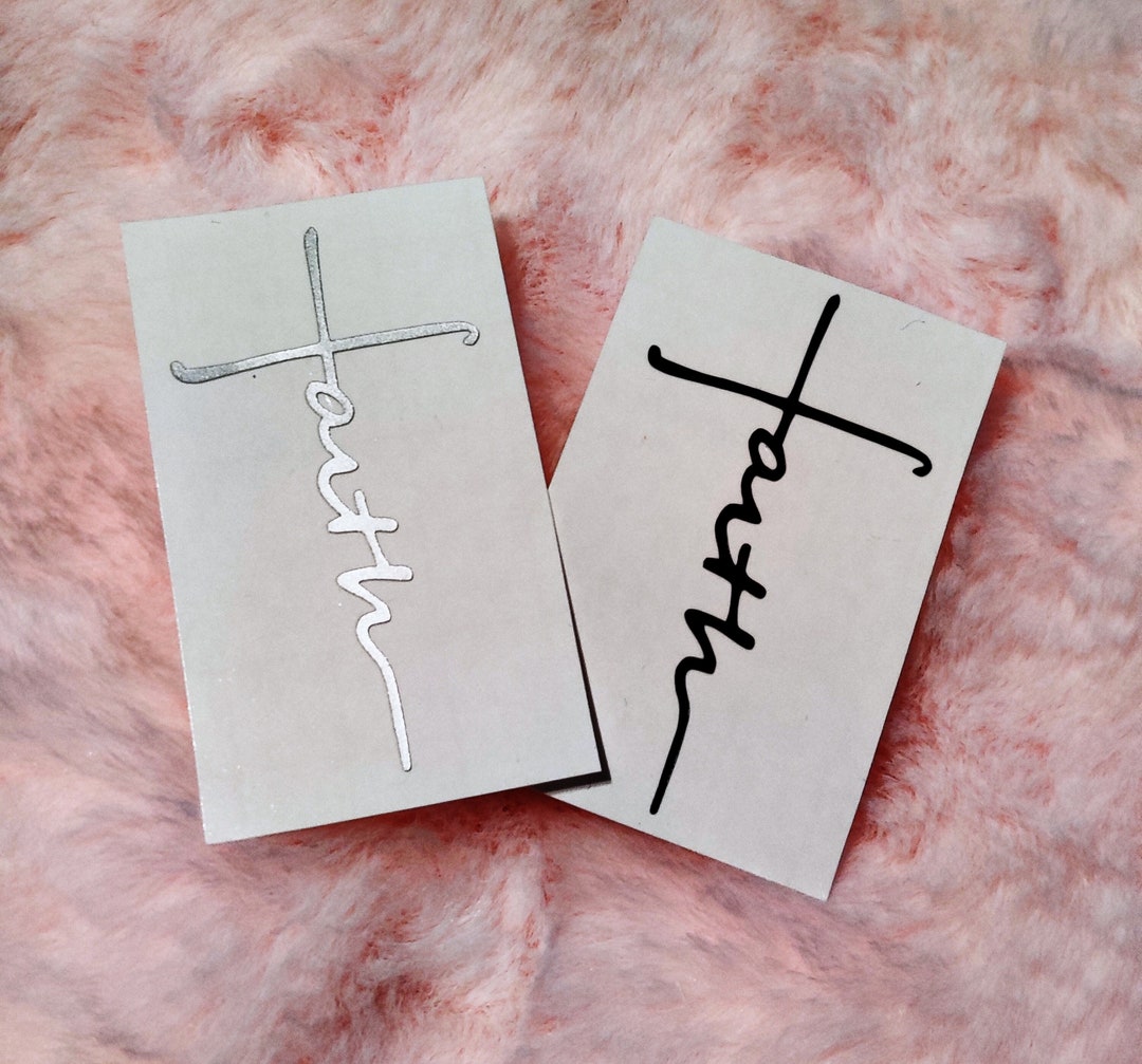 Faith Decal - Faith Sticker - Motivational Decal - Religious Decal ...