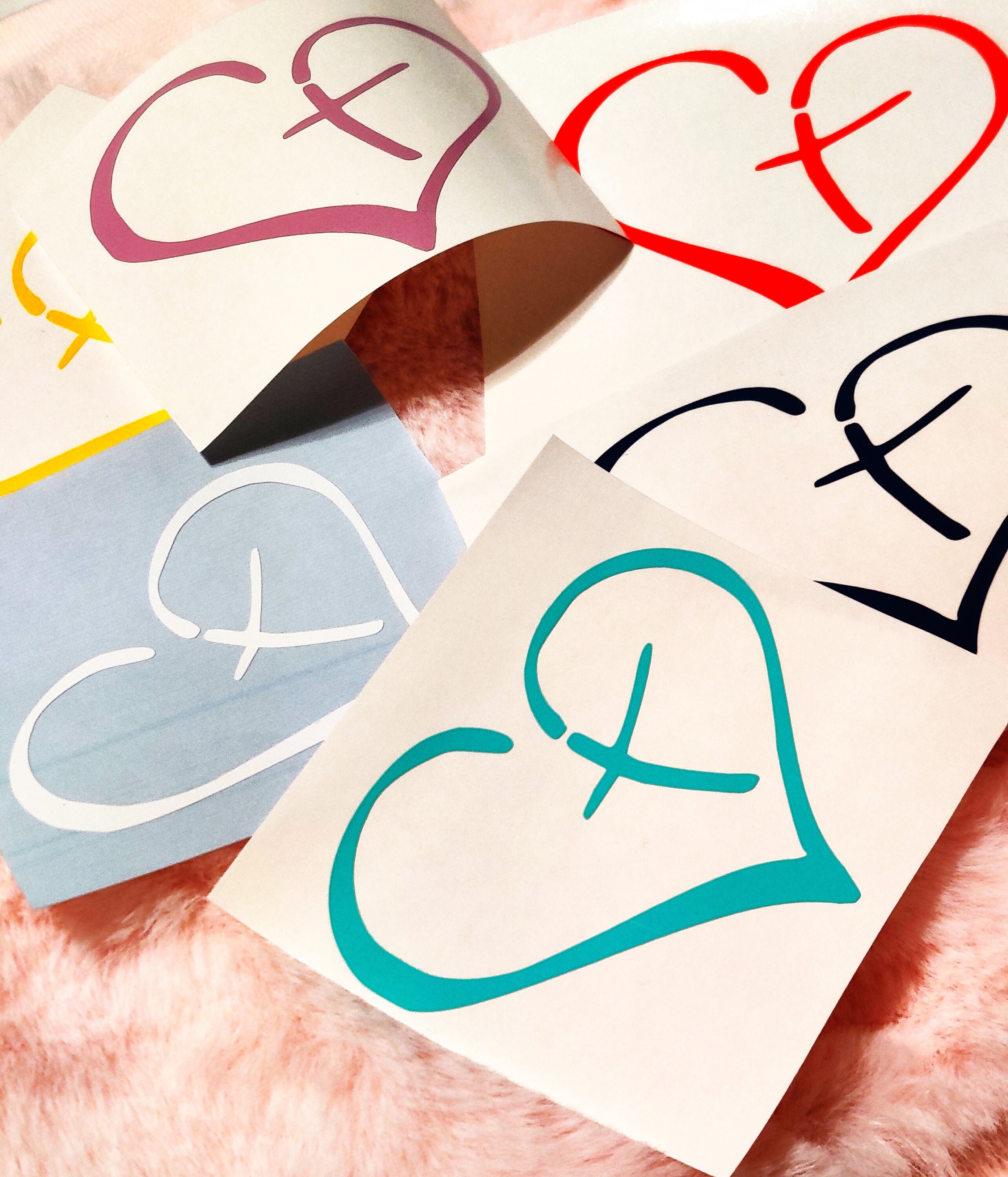Heart With Cross Decal Car Decal Catholic Decal Heart - Etsy