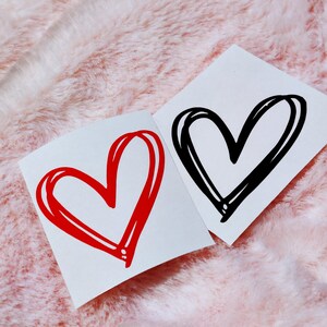 Heart Decal Sticker - Car Decal - Heart Decal - Motivational Decal ...