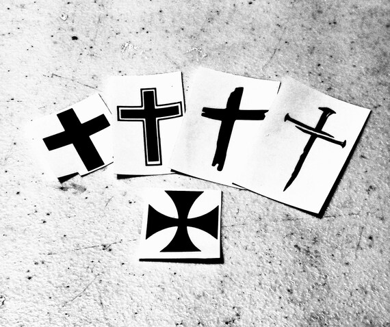 Cross Decal Religious Decal Laptop Decal Car Decal | Etsy