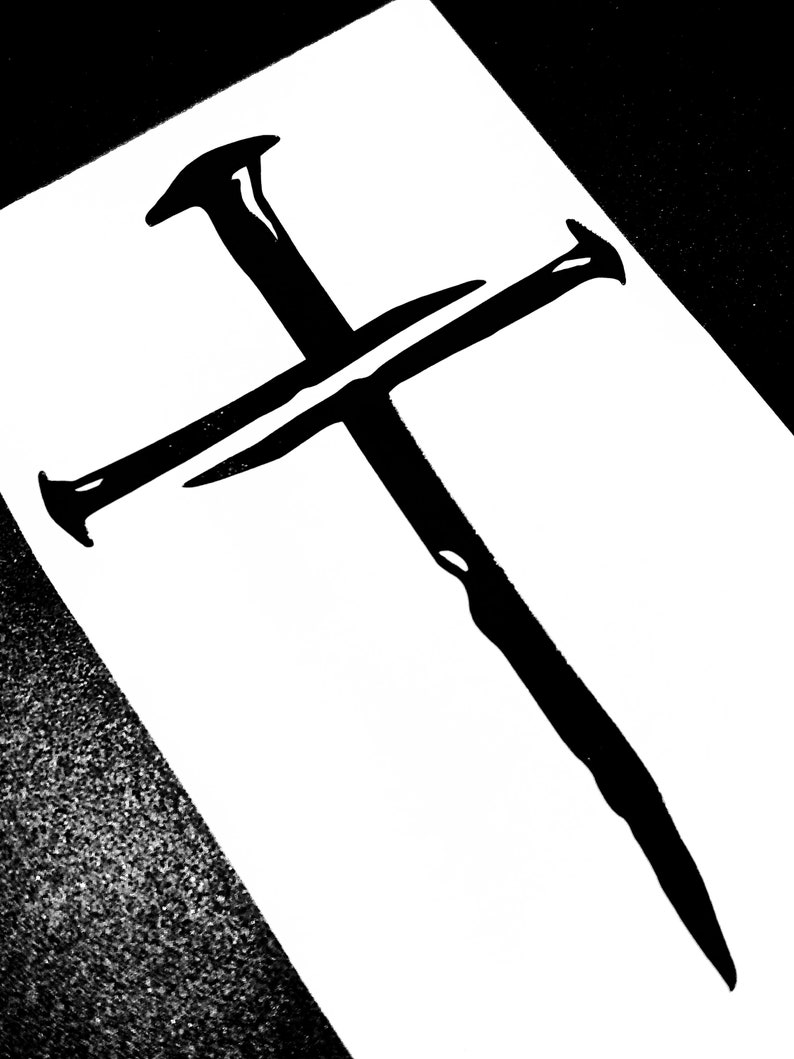 Three Nail Cross Decal , Three Nail Cross , Decal , Stickers ...
