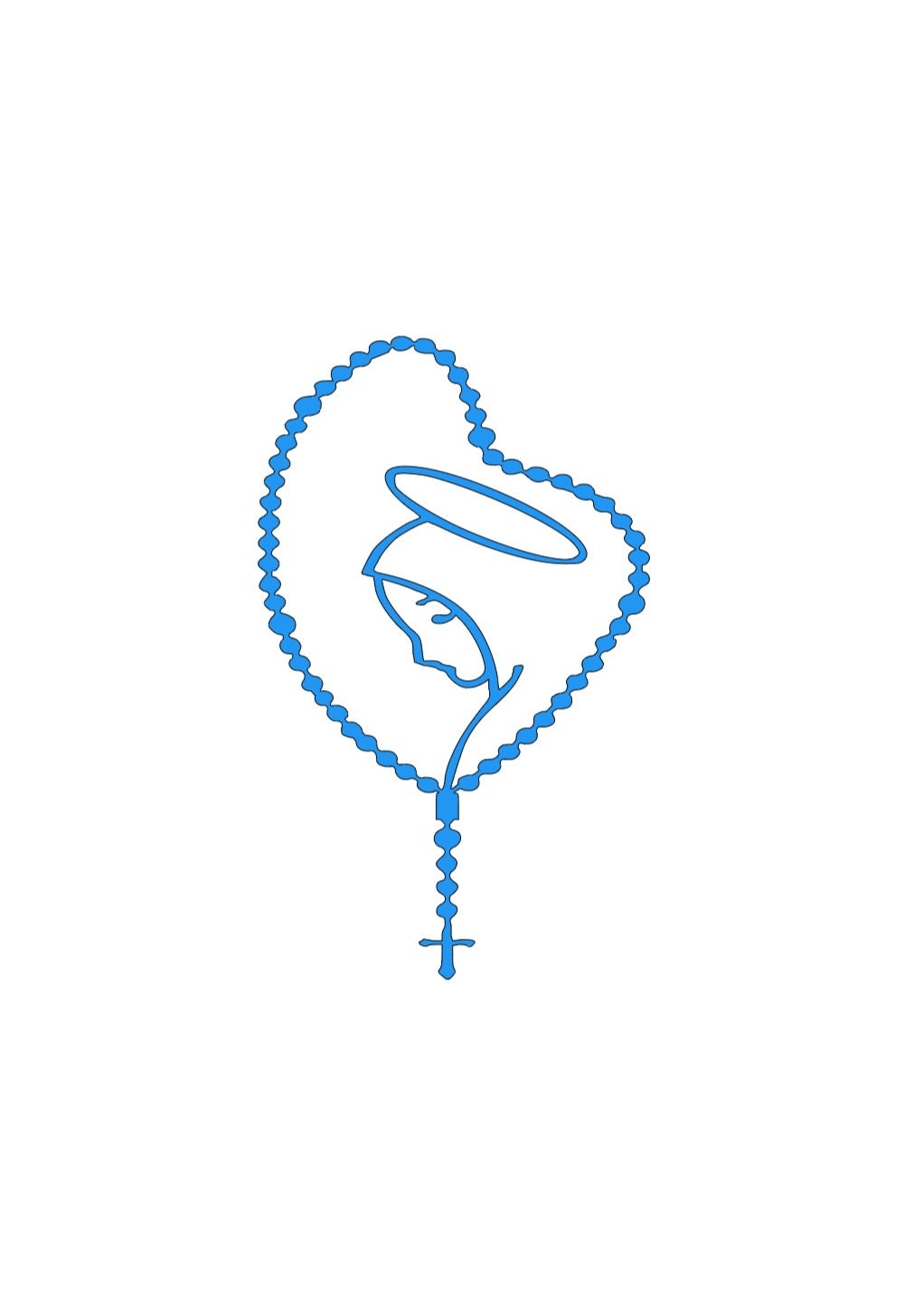 Rosary Decal Religious Decal Car Decal Laptop Decal - Etsy