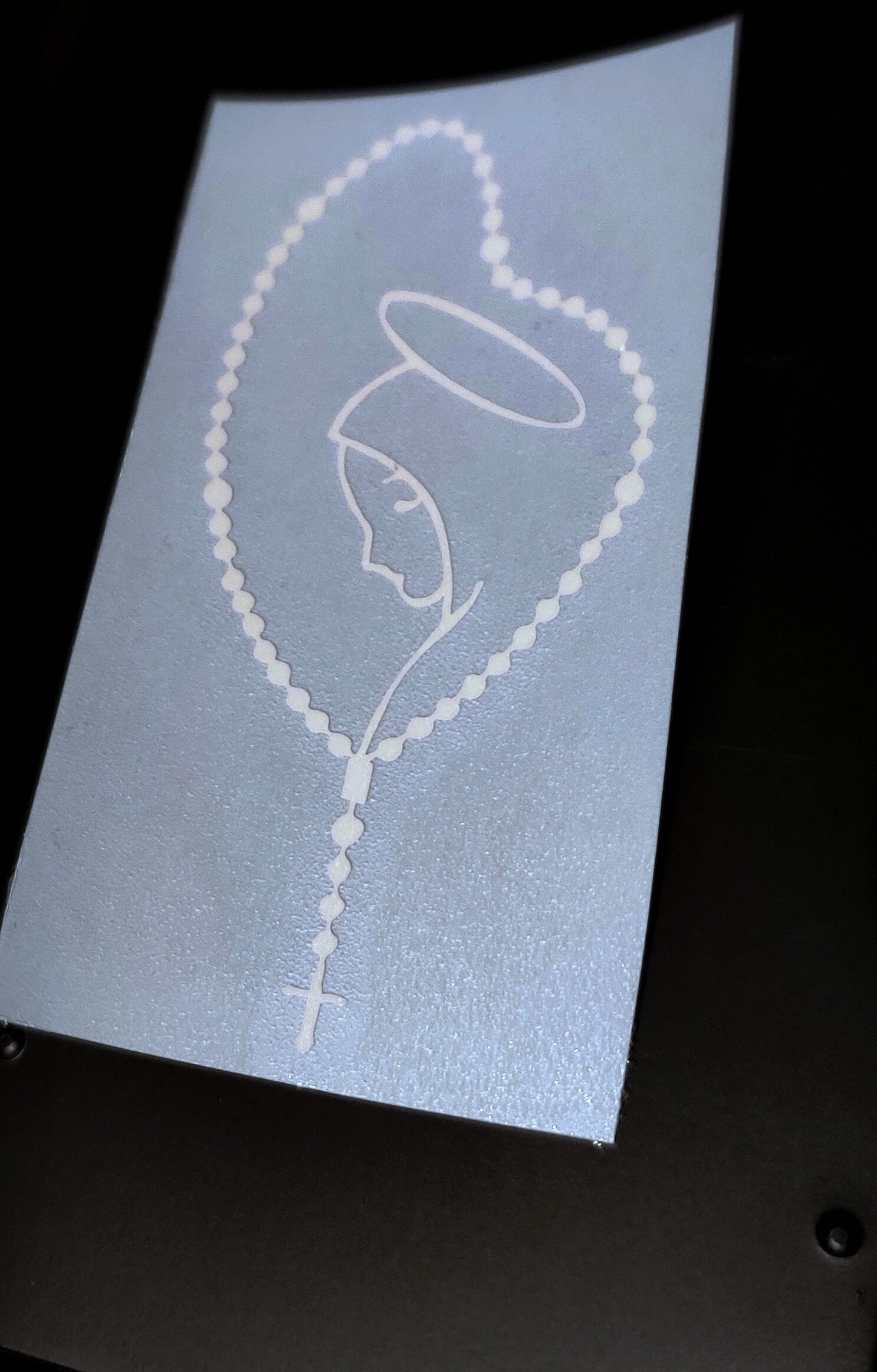 Rosary Decal Religious Decal Auto Decal Laptop Decal | Etsy