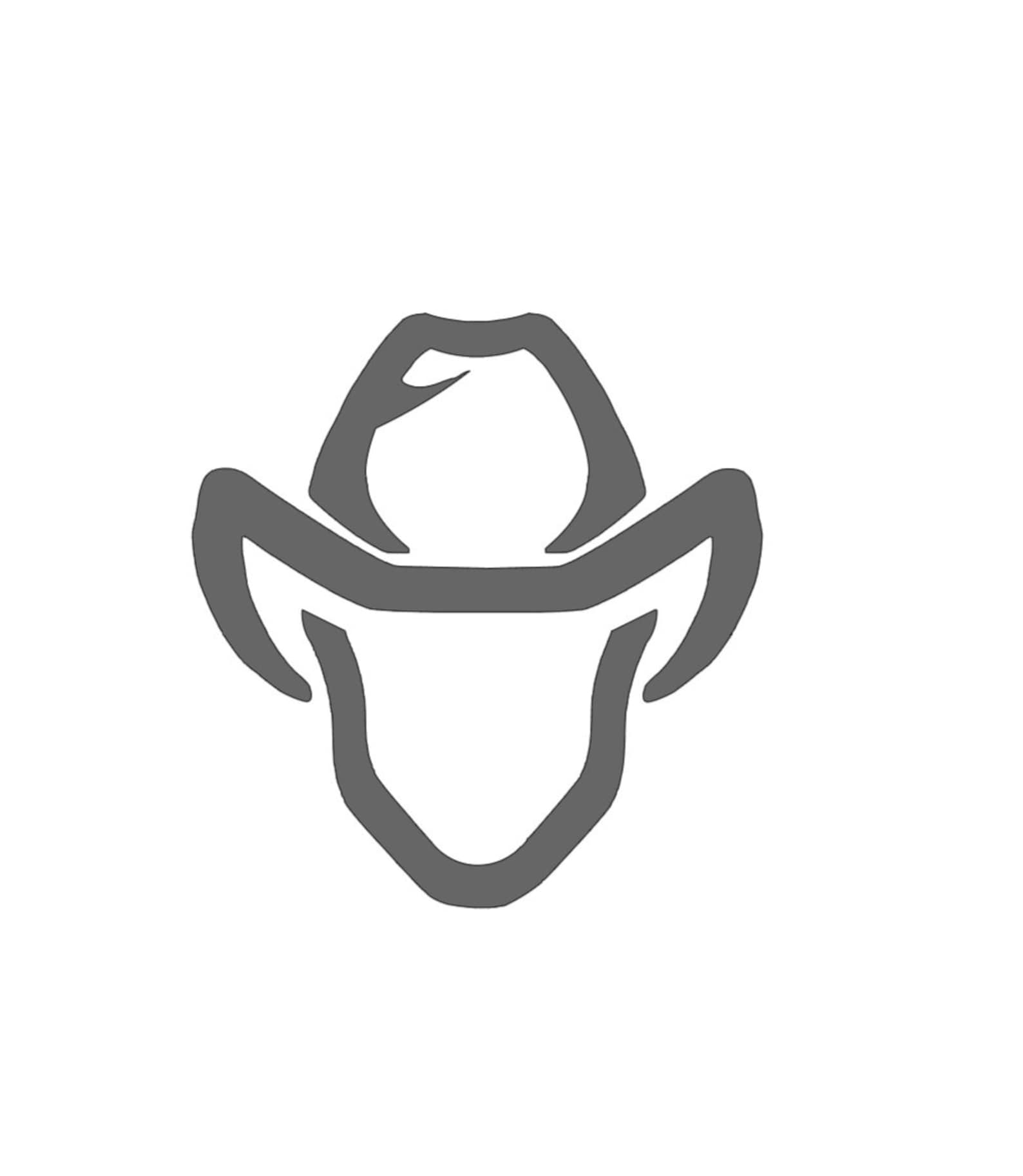 Cowboy Hat Decal Cowboy Decal Western Decal Rancher - Etsy