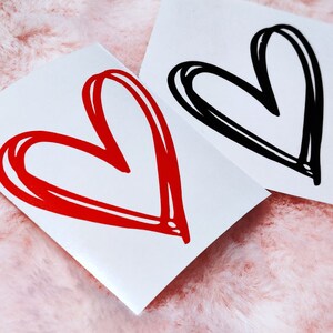 Heart Decal Sticker - Car Decal - Heart Decal - Motivational Decal ...