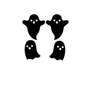 Ghost Decal 4pc Decal 4pc Sticker Ghosts Halloween - Etsy