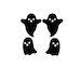 Ghost Decal 4pc Decal 4pc Sticker Ghosts Halloween - Etsy