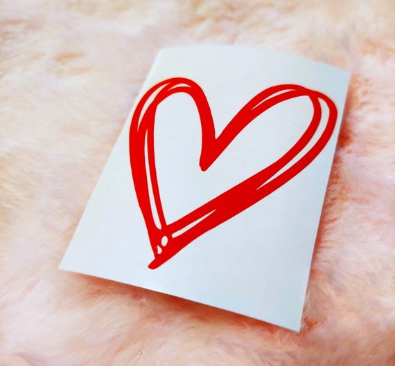 Heart Decal Sticker Car Decal Heart Decal Motivational - Etsy