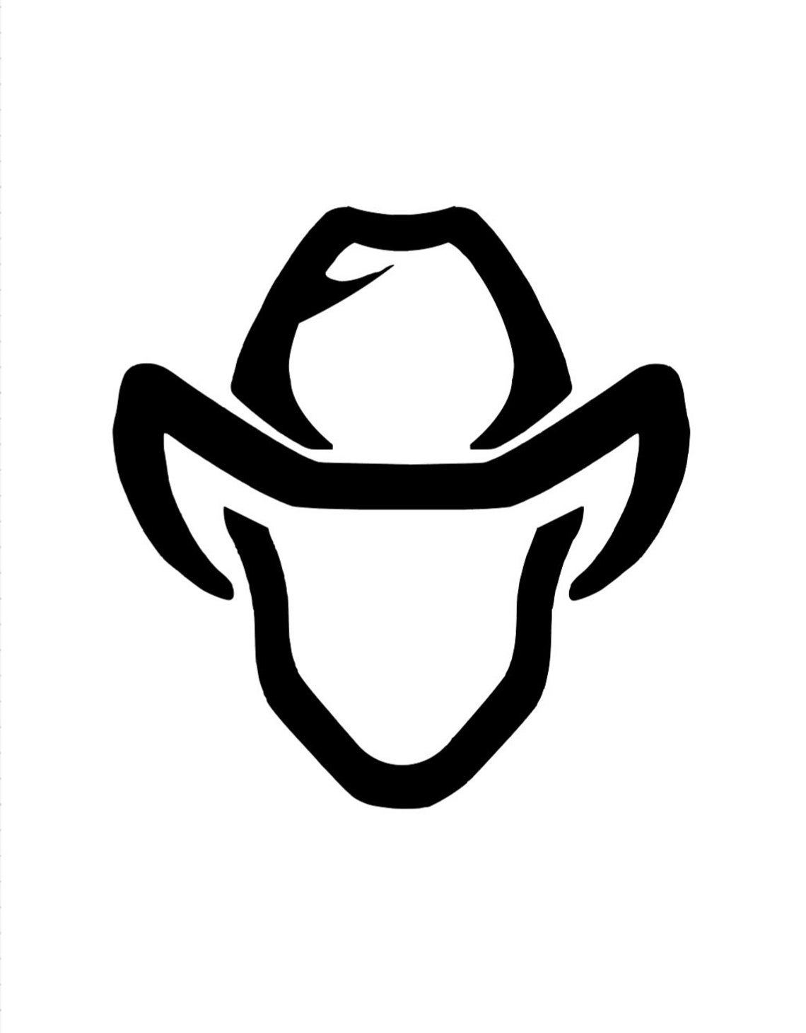 Cowboy Hat Decal Cowboy Decal Western Decal Rancher - Etsy
