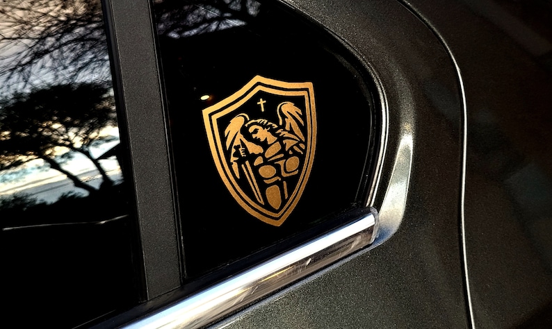 St Michael Decal Religious Decal Car Decal Archangel - Etsy