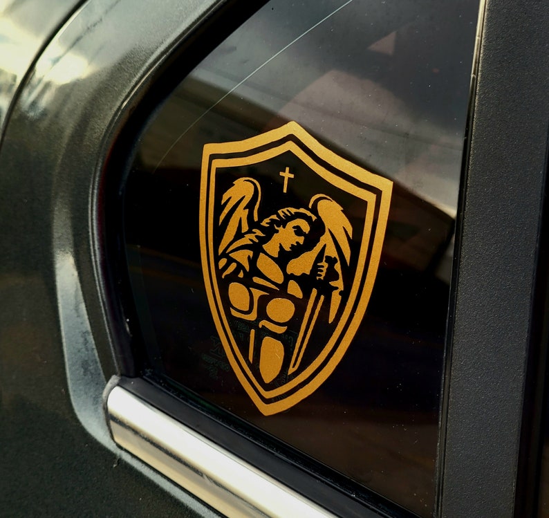 St Michael Decal Religious Decal Car Decal Archangel - Etsy