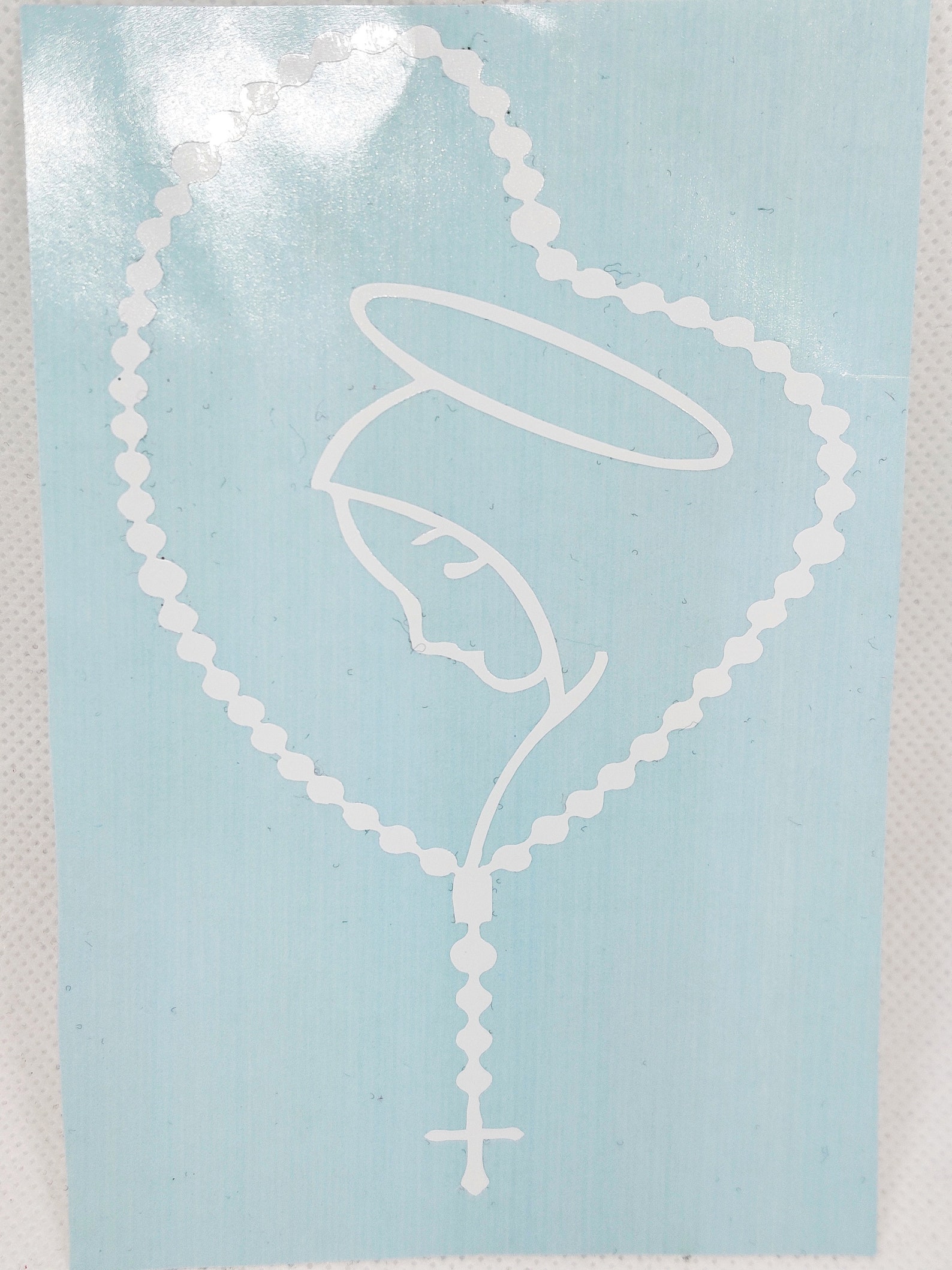 Rosary Decal Religious Decal Auto Decal Laptop Decal - Etsy