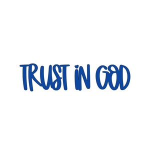 Trust in God Decal - Trust in God Sticker - Religious Decal - Christian ...