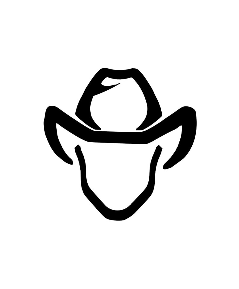 Cowboy Hat Decal Cowboy Decal Western Decal Rancher - Etsy