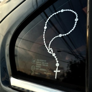 Rosary Decal - Complete Rosary Sticker - Rosario - Religious Decal ...