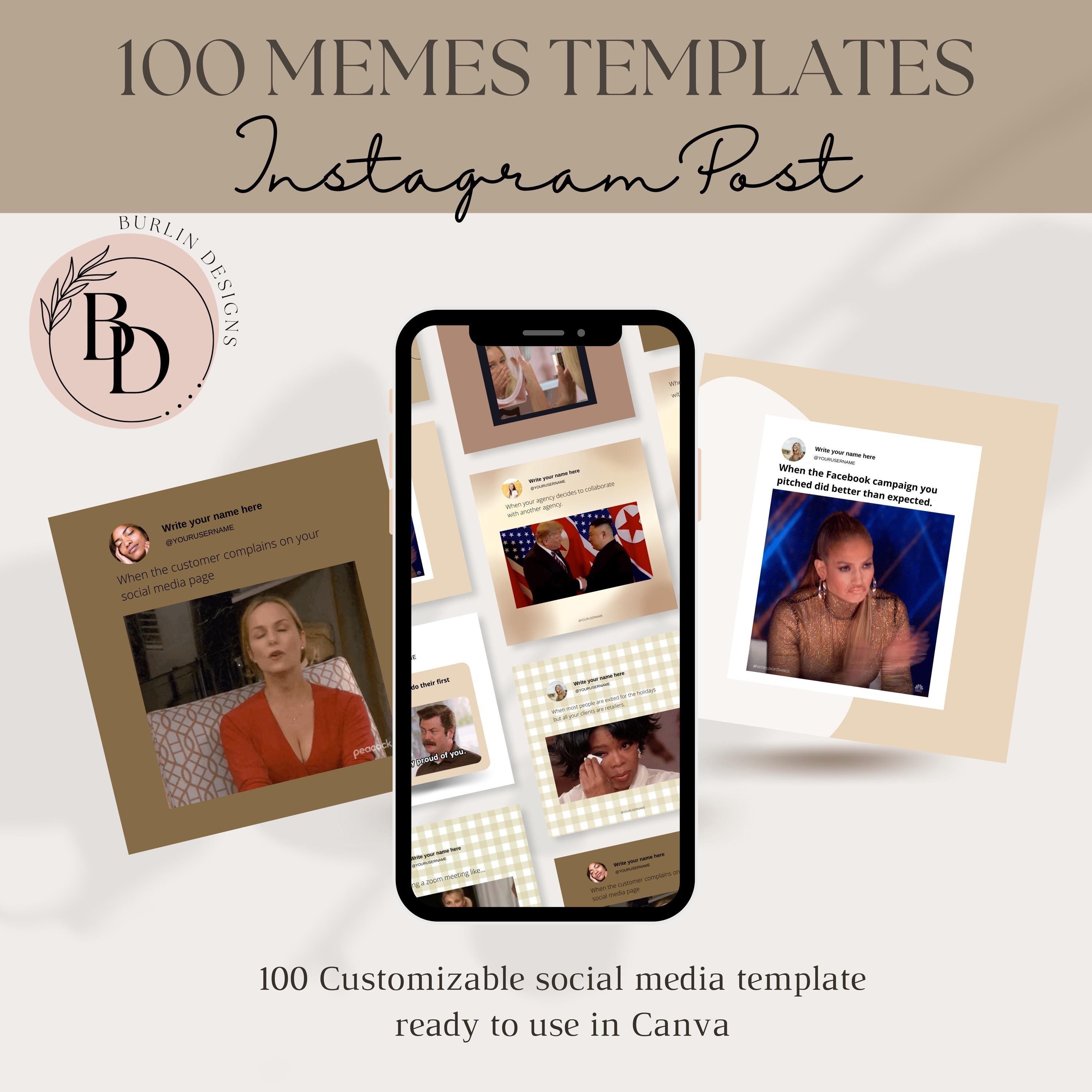 Marketing Memes for Instagram Post 100 Videos and Pictures. Engagement ...