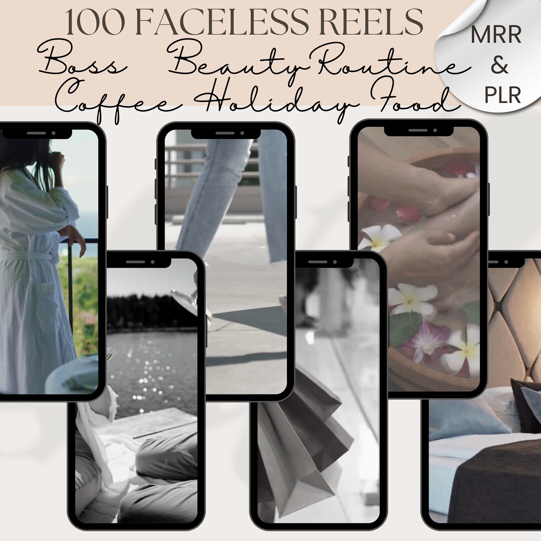 Reels Boss Babe Girl 100 Faceless Premium Quality Videos for Social ...