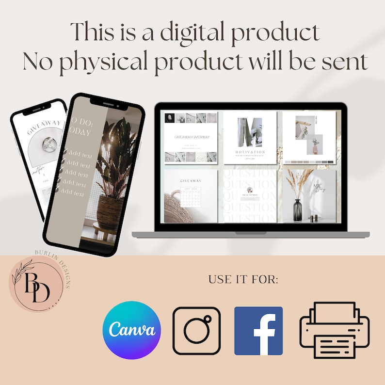 Faceless Templates for Social Media White & Black 1400 Faceless Canva ...