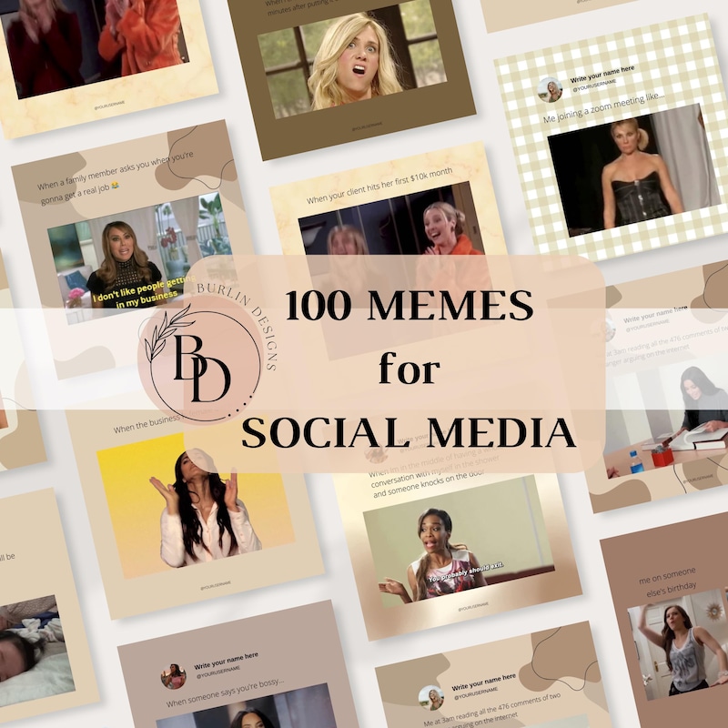 Meme Templates Instagram - Etsy
