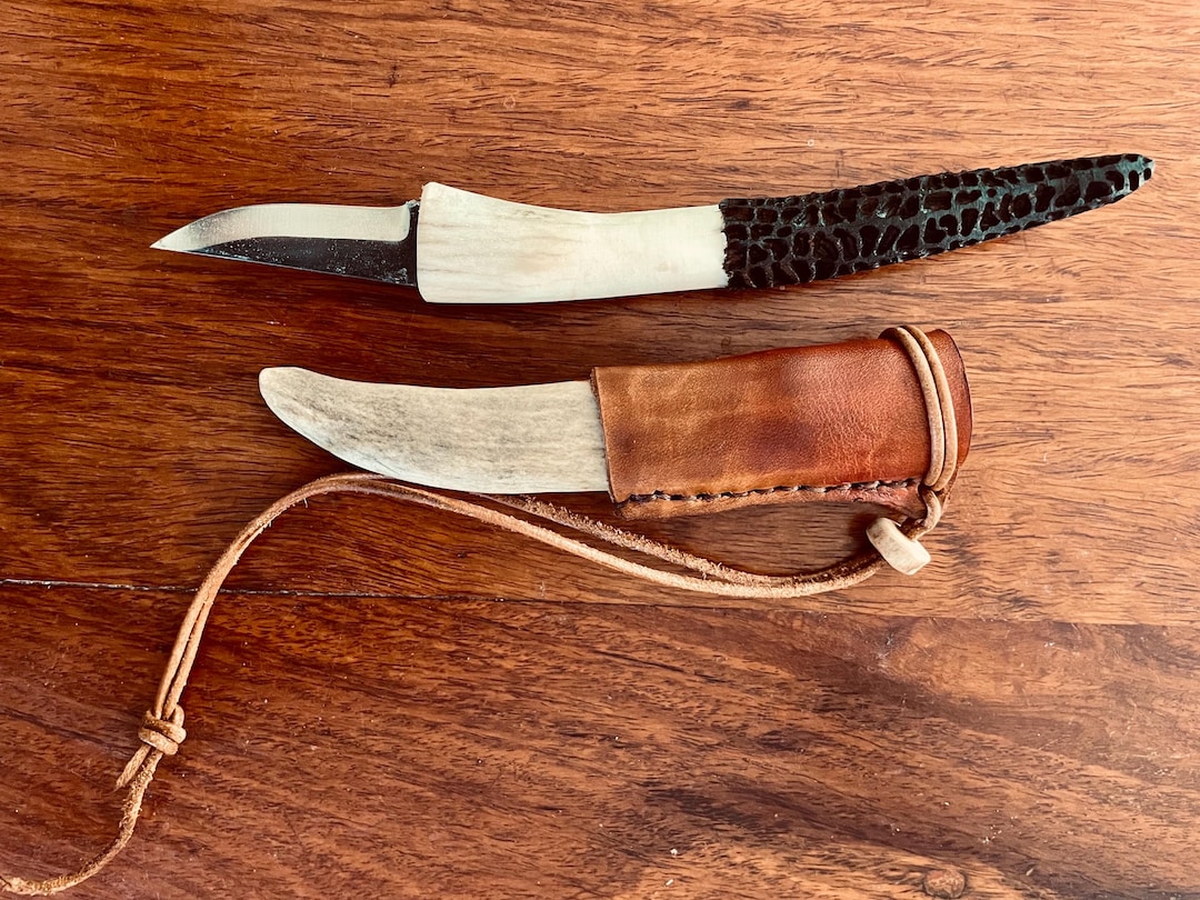 Morel Mushroom Foraging Knife Deer Antler - Etsy