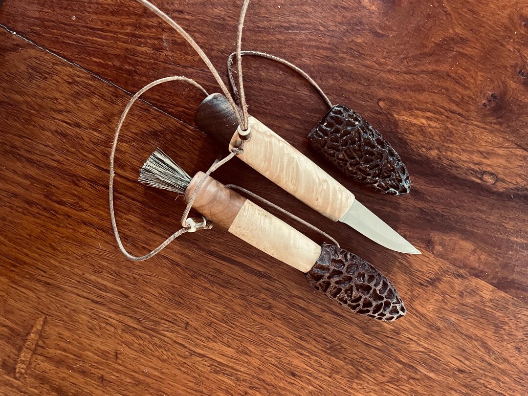 Morel Mushroom Foraging Knife - Walnut, Boxelder Burl - Etsy