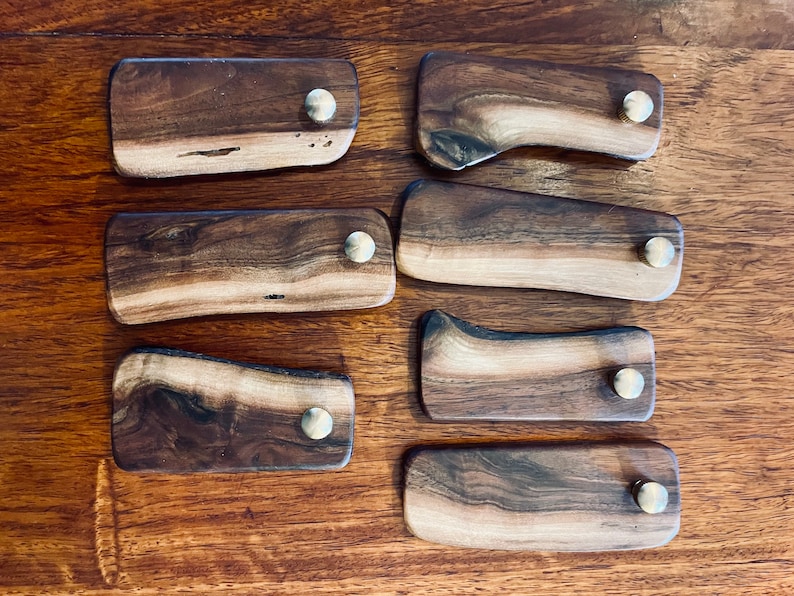 Live Edge Walnut, Handmade Wooden Sourdough Bread Dough Scoring Lame ...