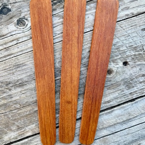 Handmade Wooden Spatula/scraper in Walnut, Oak, Hickory, Curly Maple ...