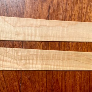 Handmade Wooden Spatula/scraper in Walnut, Oak, Hickory, Curly Maple ...