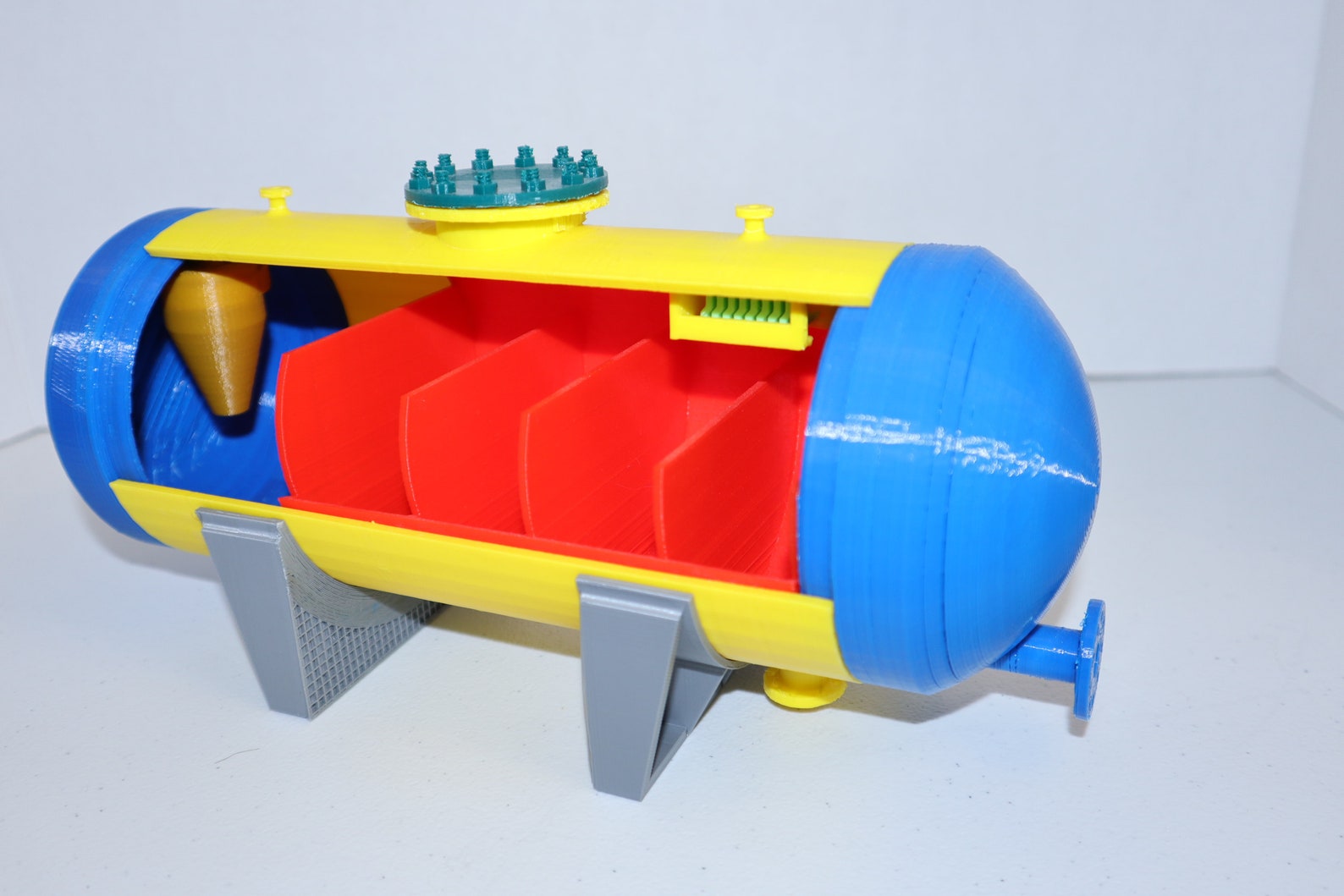 3D Printed Horizontal Pressure Vessel Model - Etsy UK