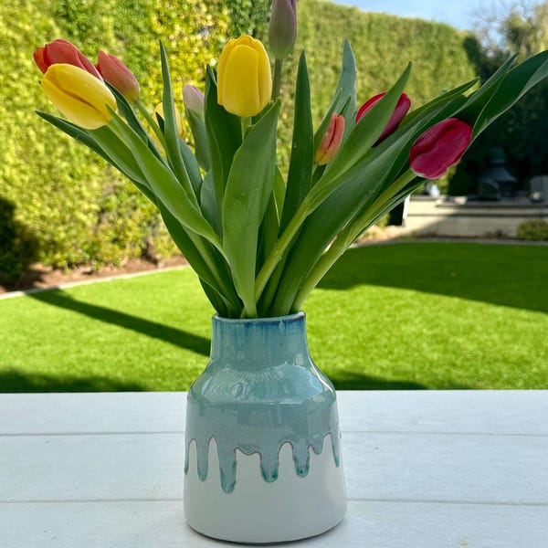 Two Tone Vase - Etsy
