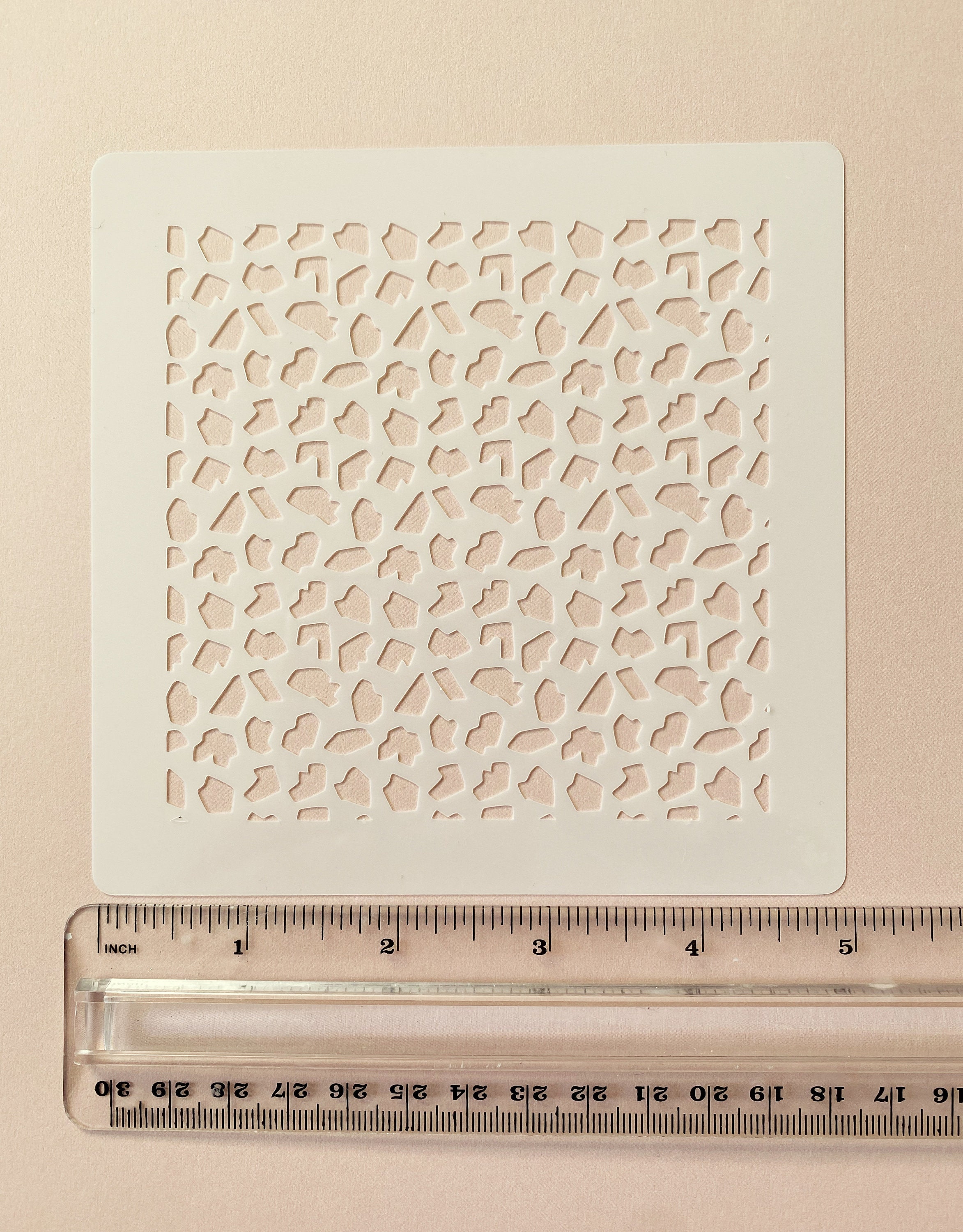 Reusable Texture Sheet Thin Stencil Sheet Abstract Jigsaw - Etsy