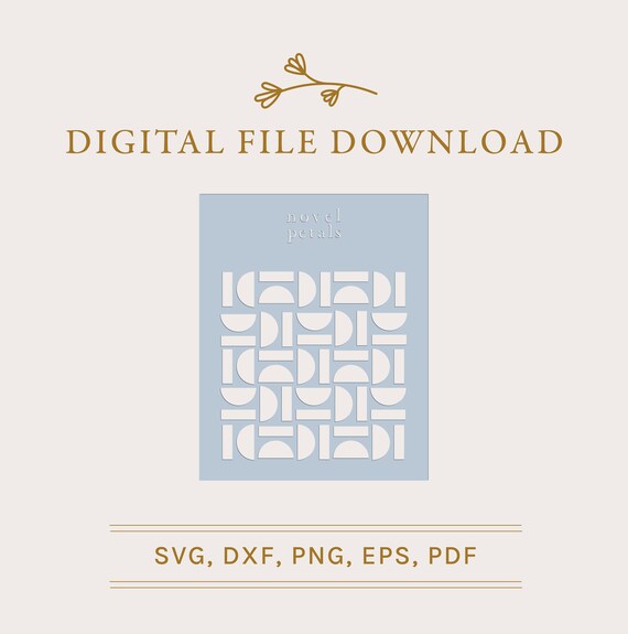 Stencil SVG File Instant Digital Download for Cricut or | Etsy