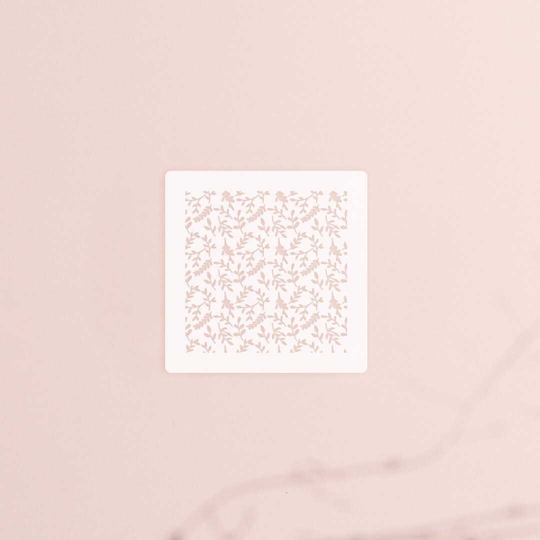 Reusable Texture Sheet, Thin Stencil Sheet, Leaves, Branches, Polymer ...