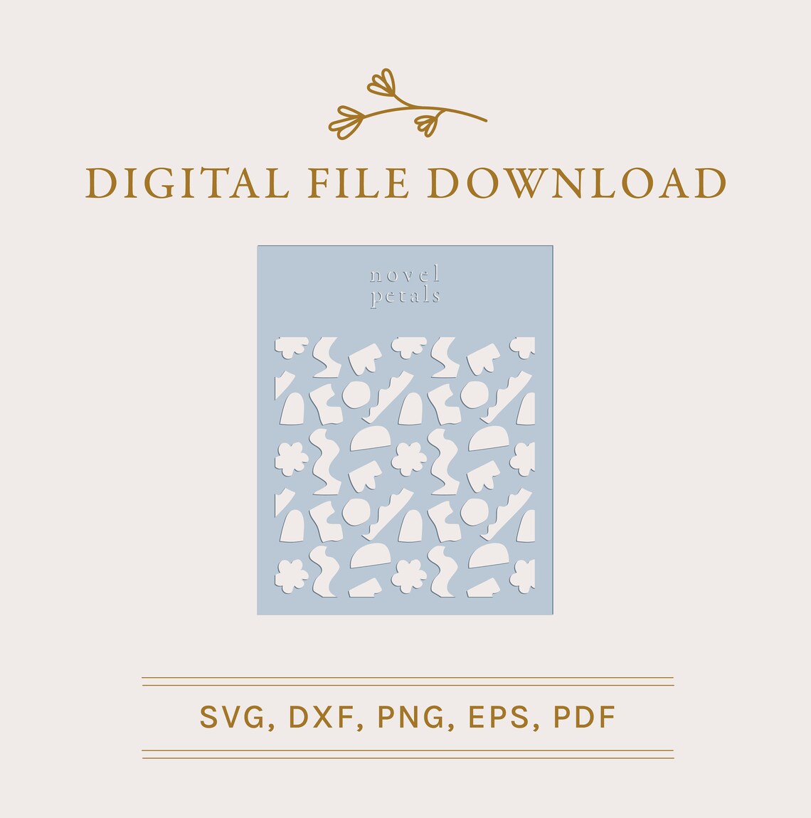 Stencil SVG File Instant Digital Download for Cricut or - Etsy